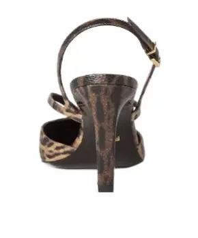 Fendi High Heel Printed Karung Slingbacks