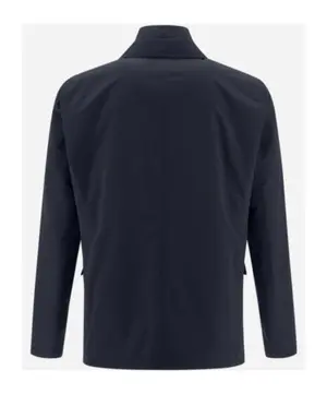 Herno Layered Buttoned Jacket With Removable Bib - Black