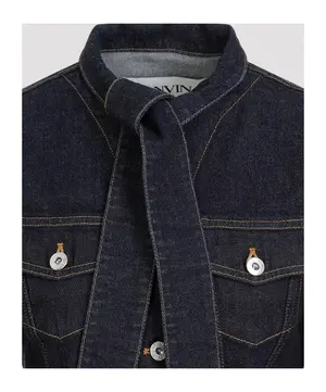 LANVIN Contrast Stitched Buttoned Jacket