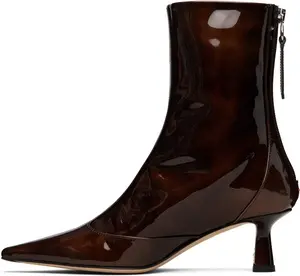 AeydĒ Sila Patent Leather Ankle Boots