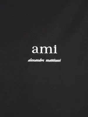AMI Paris Logo Lettering Hooded Jacket