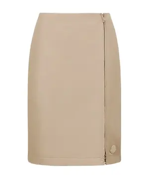 Moncler Zip Detail Skirt - Beige