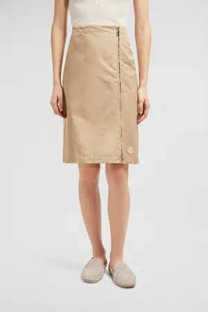 Moncler Zip Detail Skirt - Beige