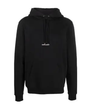 Saint Laurent Logo Printed Drawstring Hoodie