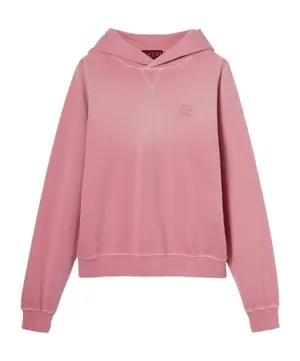 Gucci Cotton Jersey Sweatshirt With Double G Embroidery - Pink