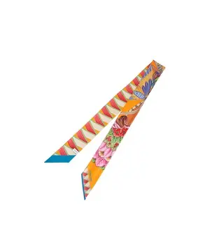 FERRAGAMO Printed Twill Scarf - Multicolor