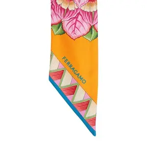 FERRAGAMO Printed Twill Scarf - Multicolor