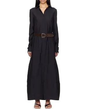 TOTEME Parachute Shirt Dress - Black