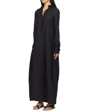TOTEME Parachute Shirt Dress - Black