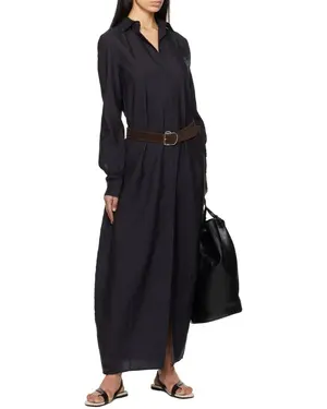 TOTEME Parachute Shirt Dress - Black