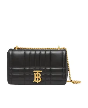 Burberry Lola Logo Plaque Small Crossbody Bag - Black
