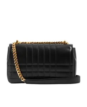 Burberry Lola Logo Plaque Small Crossbody Bag - Black