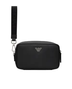 Emporio Armani Leather Handbag - Black