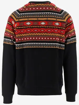 MARCELO BURLON COUNTY OF MILAN Logo Patch Intarsia Jumper