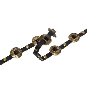 Pinko Decorative Buckled Leather Belt