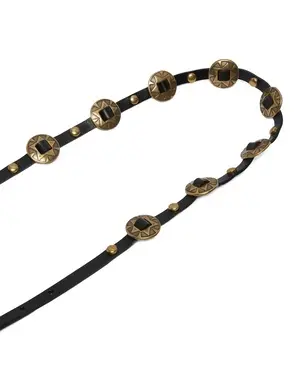 Pinko Decorative Buckled Leather Belt