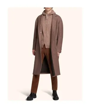 Kiton Cashmere Knitted Cardigan With Hood - Brown