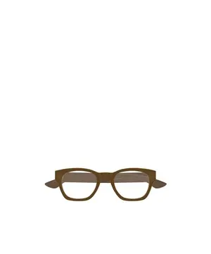 Alexander McQueen Square Frame Eyeglasses - Brown