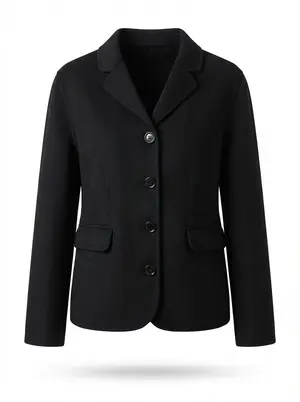 Max Mara Long Sleeve Collared Jacket - Black