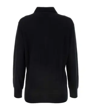 Prada Long-sleeved Knitted Polo Shirt