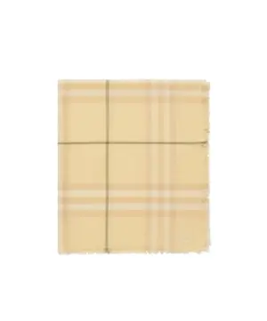 Burberry Wide Check Scarf - Buff