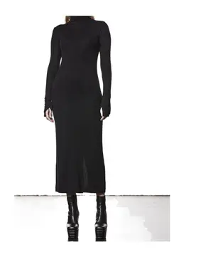 THOM KROM Fitted Long-sleeved Midi Dress