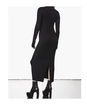 THOM KROM Fitted Long-sleeved Midi Dress