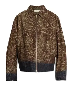 Dries Van Noten Graphic-print Zip-up Bomber Jacket