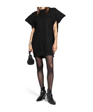 Junya Watanabe Jacquard-knit Mini Dress