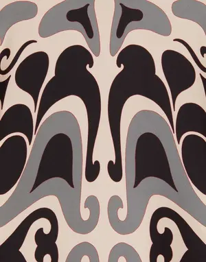 La DoubleJ Bell Sleeve Printed Maxi Dress