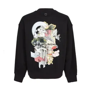 WOOYOUNGMI Crew Neck Sweatshirt - Black