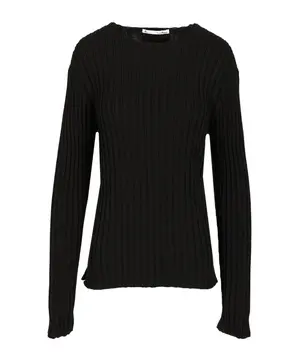Acne Studios Ribbed Long-sleeve Sweater - Black