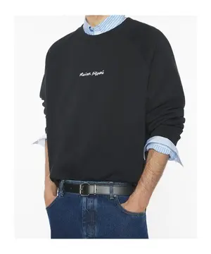 Maison Kitsuné Oversized Logo Embroidered Sweatshirt