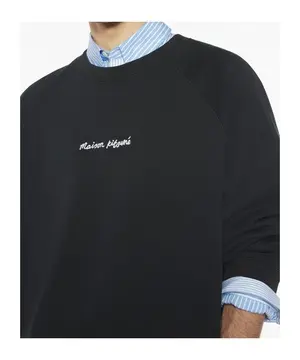 Maison Kitsuné Oversized Logo Embroidered Sweatshirt