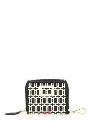 ROGER VIVIER Logo Pattern Zipper Wallet