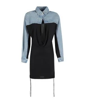 Christopher Esber Colorblocked Draped Dress