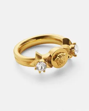 Versace Medusa Embellished Ring