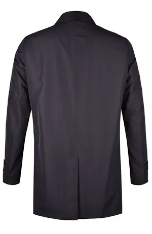 Herno Single-breasted Buttoned Shirt Coat - Black
