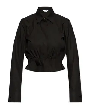 Max Mara Falster Button Detailed Cropped Shirt