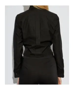 Max Mara Falster Button Detailed Cropped Shirt