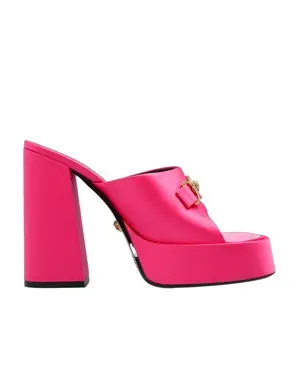 Versace Medusa Embellished Platform High Heel Sandals