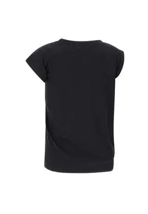 COURREGES Crew Neck T-shirt With Slit Hem