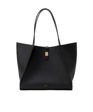 LANVIN Clasp Closure Top Handle Bag - Black