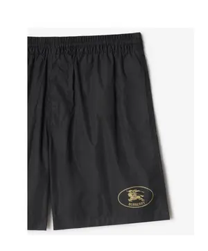 Burberry Swim Shorts With Equestrian Knight Design