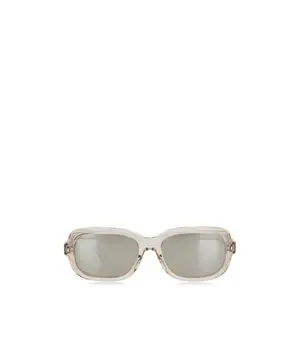 Moncler Suntrap Rectangular Frame Sunglasses - Gray