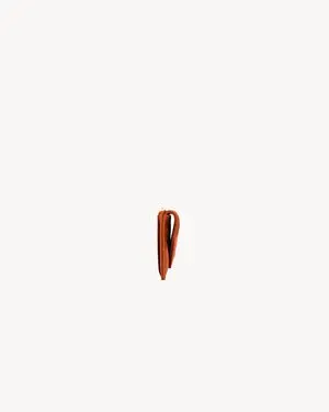 Saint Laurent Chevron Logo Wallet - Deep Orange