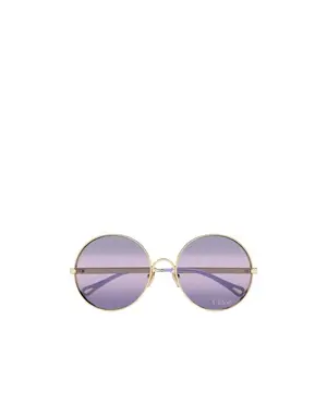 Chloé Round Frame Sunglasses - Golden