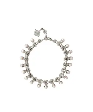 ROGER VIVIER Branded Pendant" Bracelet - Silver