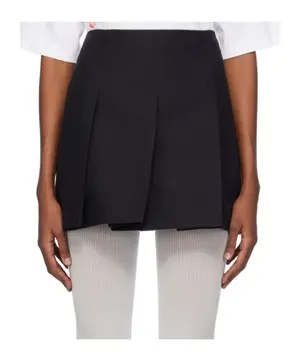 Marni High-waist Pleated Mini Skirt - Black