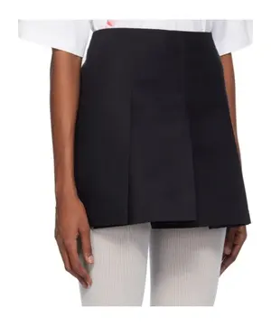 Marni High-waist Pleated Mini Skirt - Black
